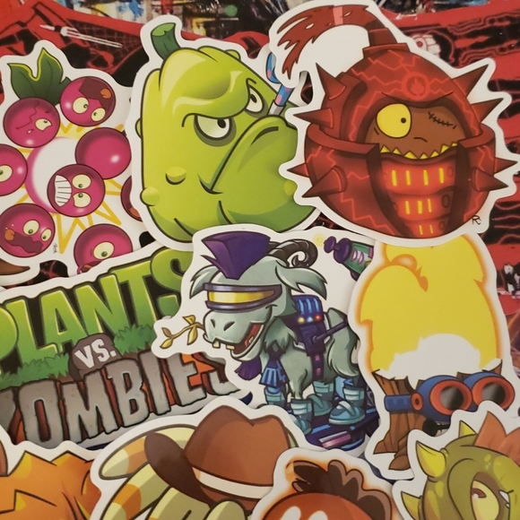 None | Other | Pc Plants Vs Zombies Sticker Bundle Mix | Poshmark